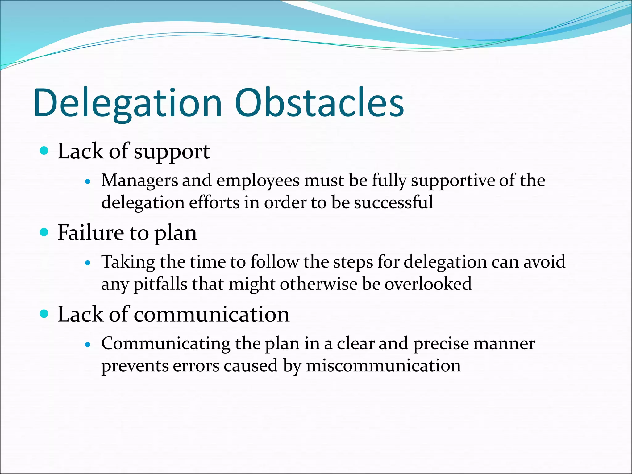 Delegation ppt | PPT