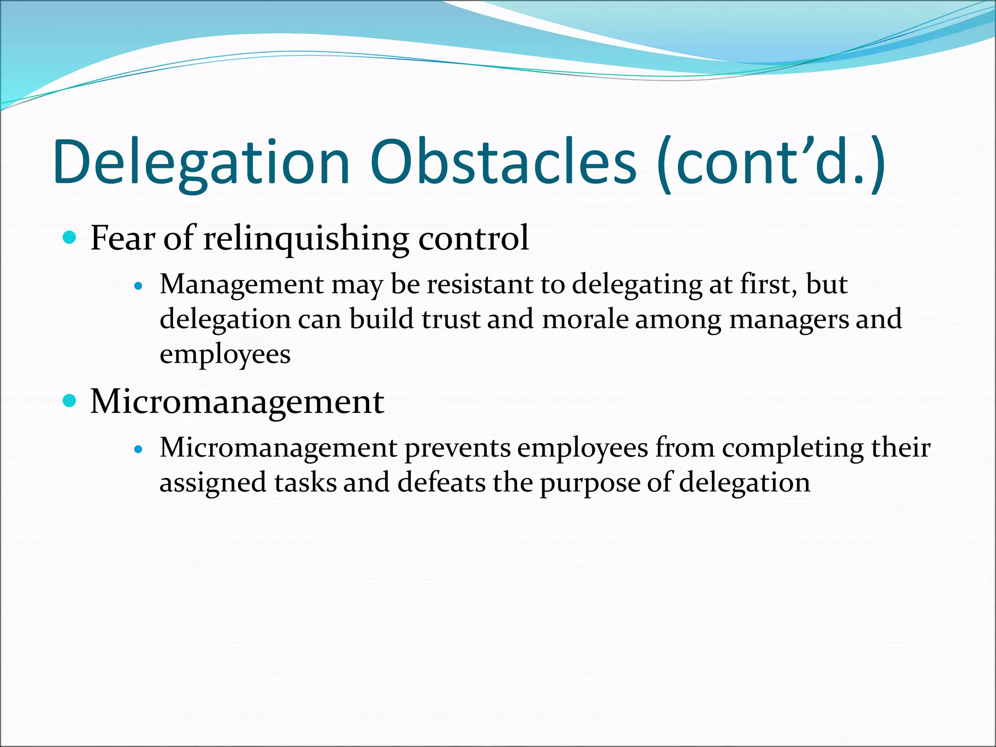 Delegation ppt | PPT