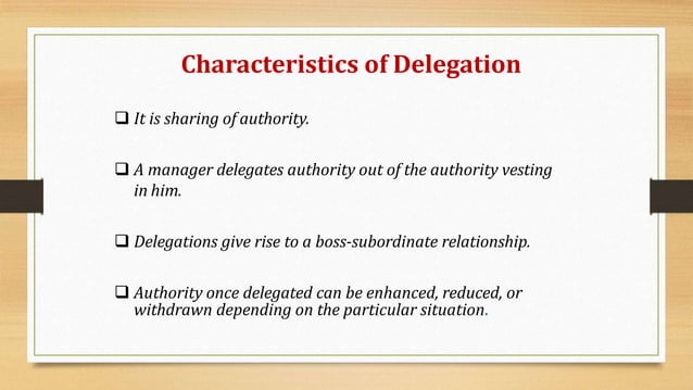 Delegation | PPT