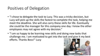 Delegation & scenario Access to Business | PPTX