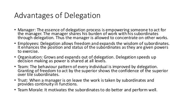 Delegation & scenario Access to Business