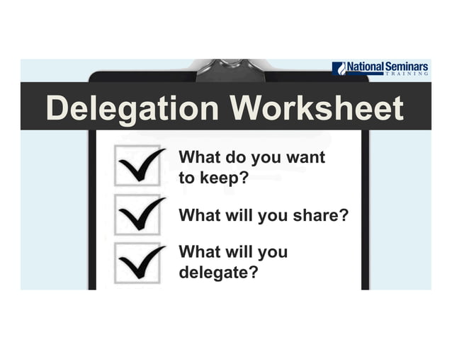 Delegation skills | PPT