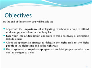 Delegating Work To Others