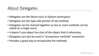Delegetes in c# | PPTX