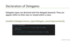 Delegetes in c# | PPTX