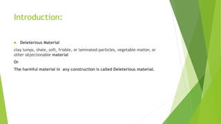 Deletarious Metrisl | PPT