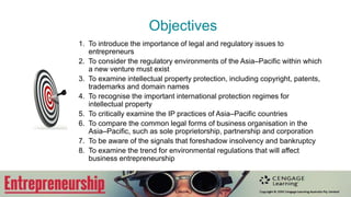 Legal and regulatory challenges for entrepreneurial ventures | PPTX