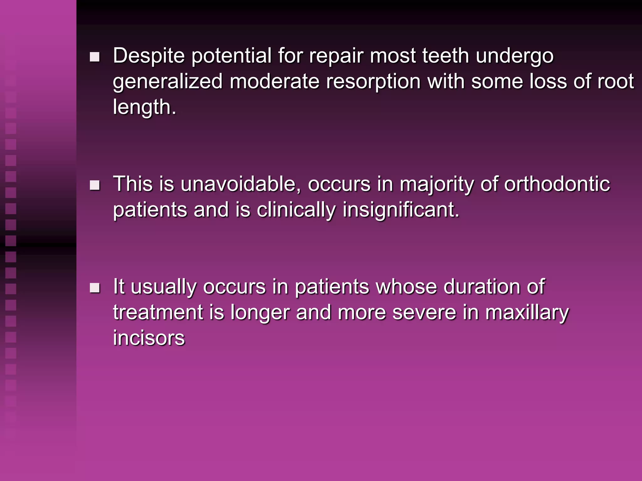 Deleterious effects of orthodontic force (4th BDS) | PPTX