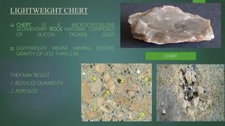 Deleterious materials in aggregates | PPTX