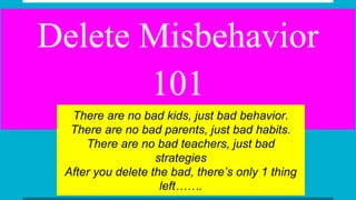 Deleting behavior-101 | PDF