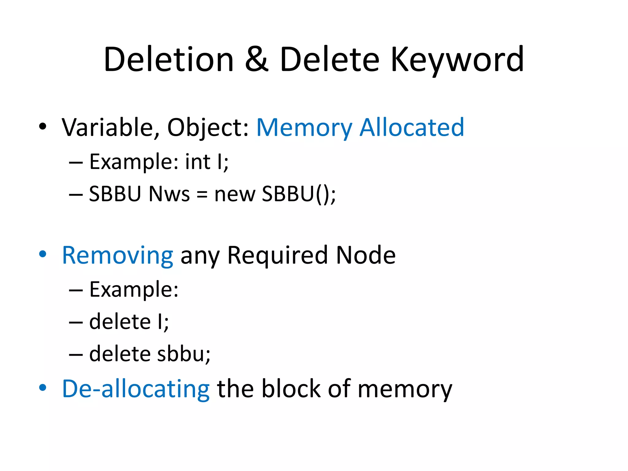 Deletion in linked lists | PPTX