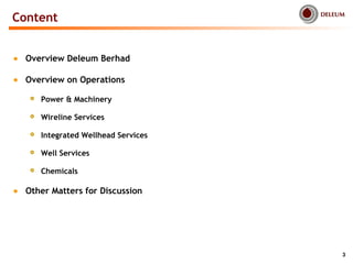 Deleum corporate 2009 | PPT