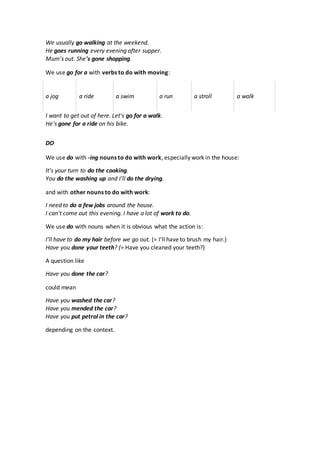 Delexical verbs | DOCX