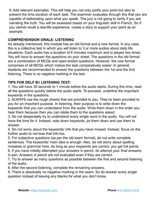 DELF B1 Exam Preparation Strategies.pdf