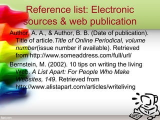 Bibliographic Citation Standards | PPT