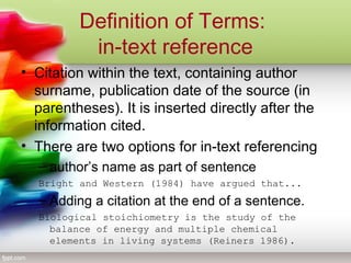 Bibliographic Citation Standards | PPT