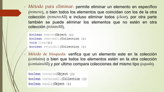 Iteradores, Listas y Conjuntos en Java | PPTX