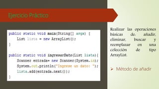 Iteradores, Listas y Conjuntos en Java | PPTX