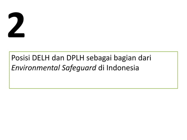 DELH DPLH sebagai instrumen PPLH | PPTX