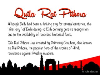 7 Cities of Delhi | PDF