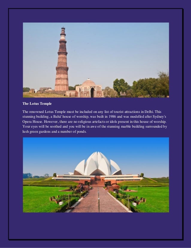 Delhi's Top 12 Tourist Attractions | PDF