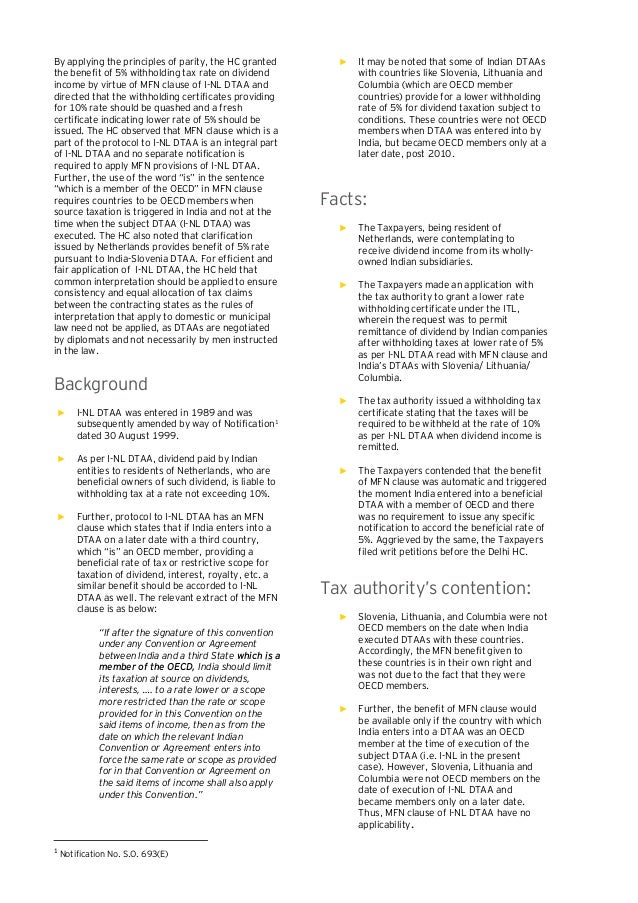 Tax authority’s contention | EY India | PDF