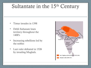 Delhi Sultanate Map 15th Century