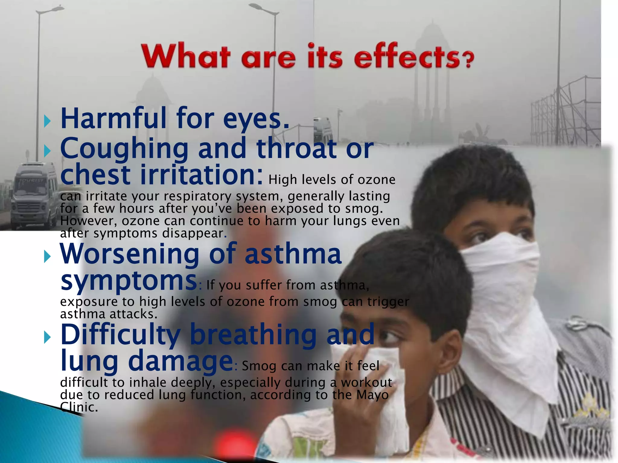 Delhi the smog chamber by pgdav teem | PPTX