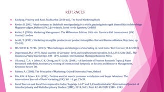 RURAL TOURISM: SCOPE AND CHALLENGES IN INDIAN CONTEXT | PPT