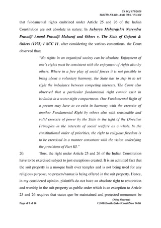 Delhi court qutub mosque dispute | PDF