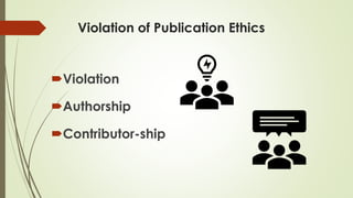 Research & Publication Ethics: Concerns and Queries, FDP of SCERT ...