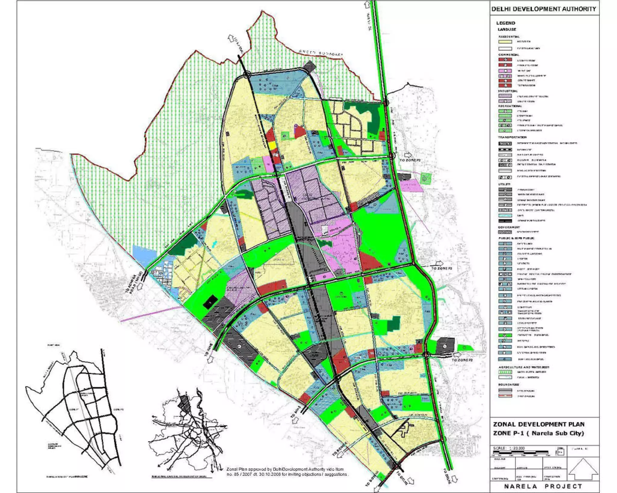 Delhi Master Plans and Zonal Maps | PDF