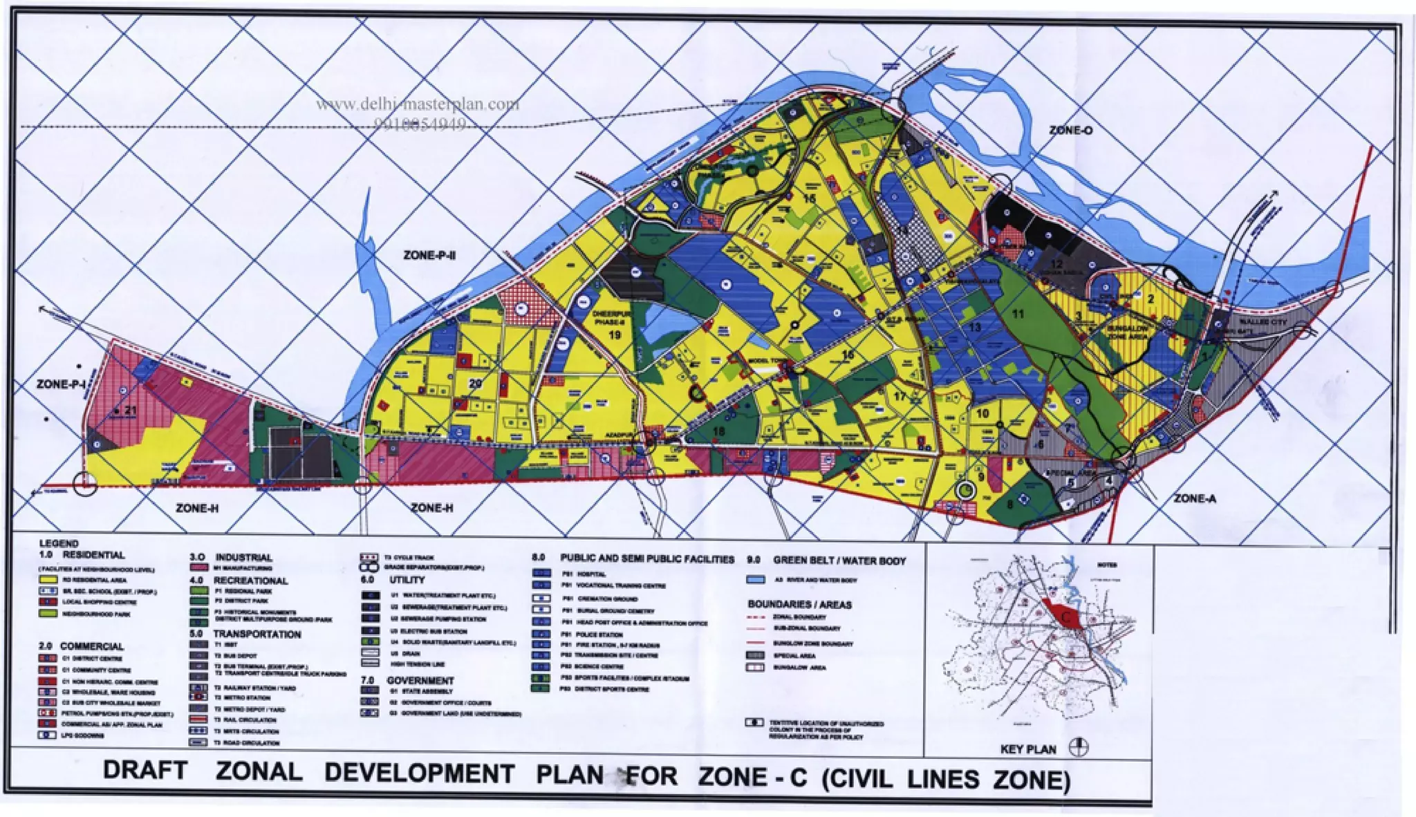 Delhi Master Plans and Zonal Maps | PDF