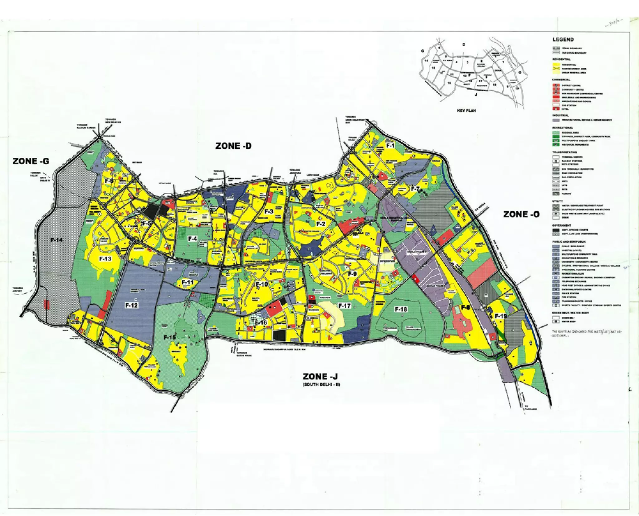Delhi Master Plans and Zonal Maps | PDF