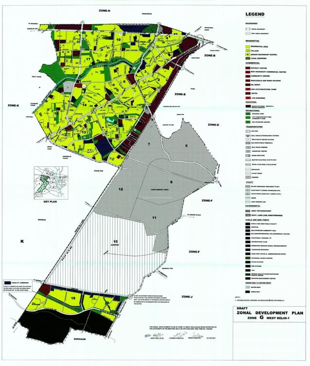 Delhi Master Plans and Zonal Maps | PDF