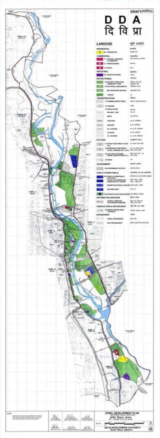 Delhi Master Plans and Zonal Maps | PDF