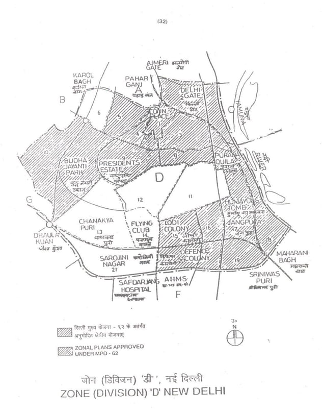 Delhi Master Plans and Zonal Maps | PDF