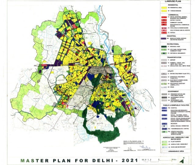 Delhi Master Plans and Zonal Maps