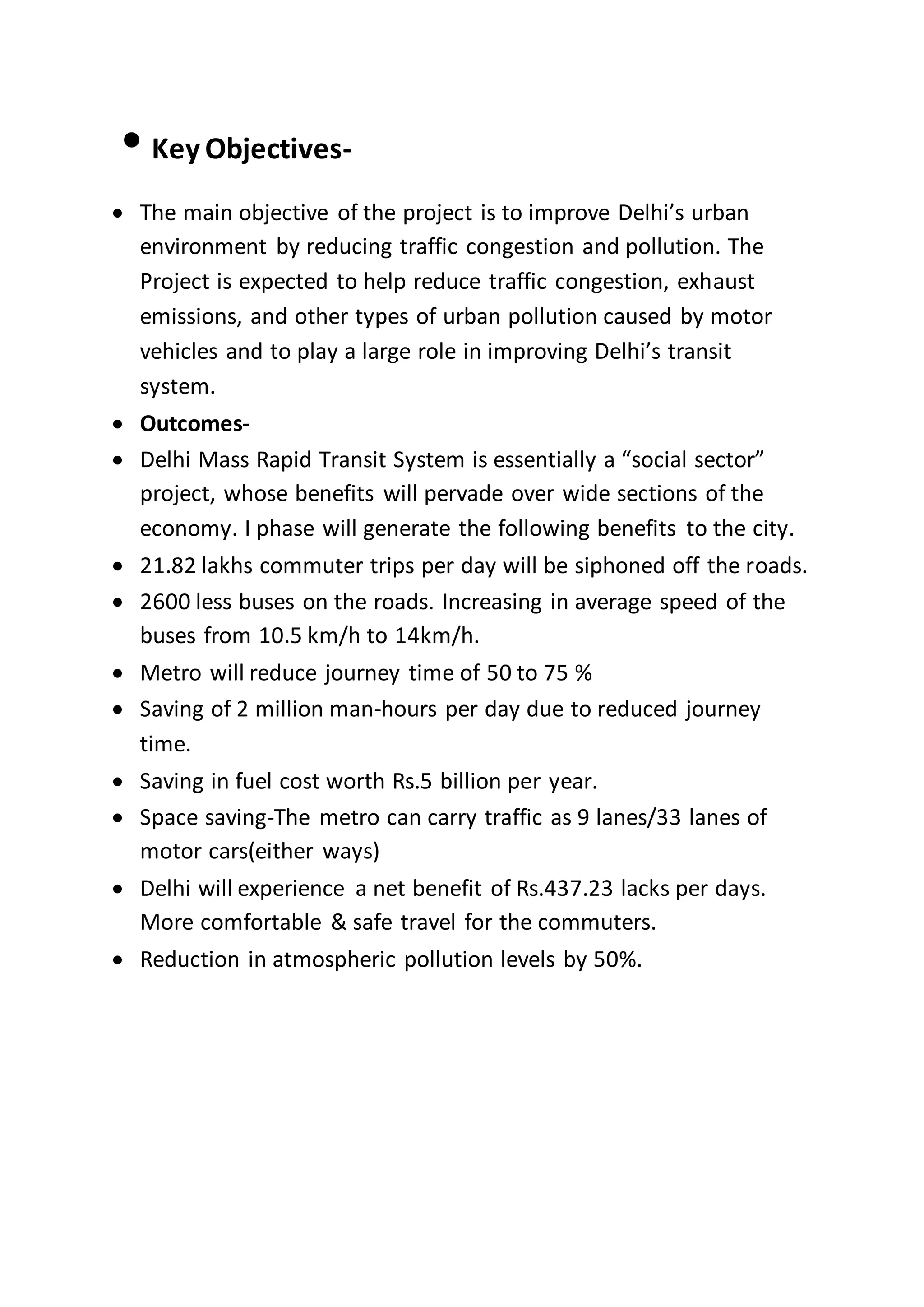 Delhi metro case study | DOCX
