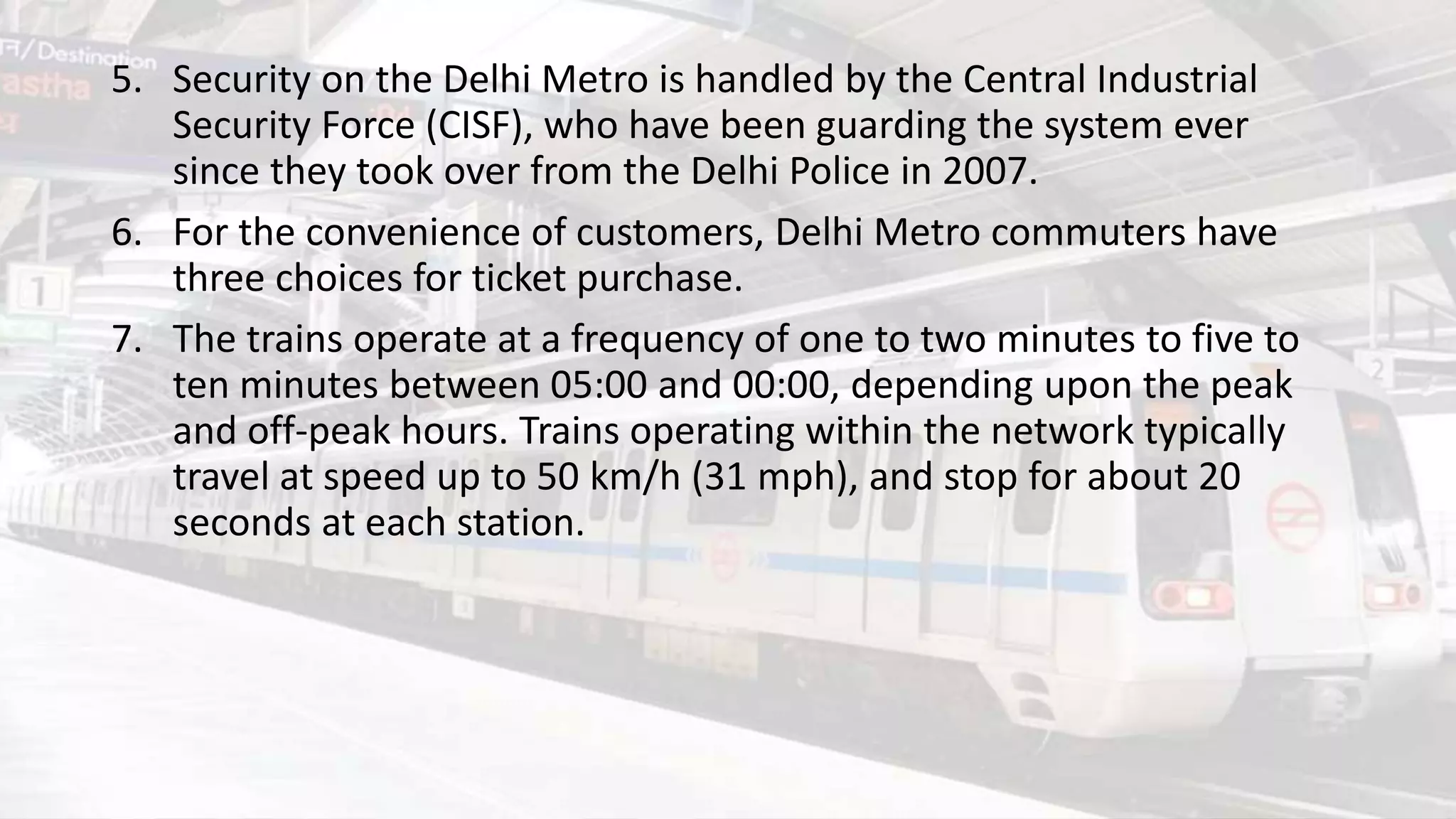 Delhi Metro: A comprehensive analysis | PPTX