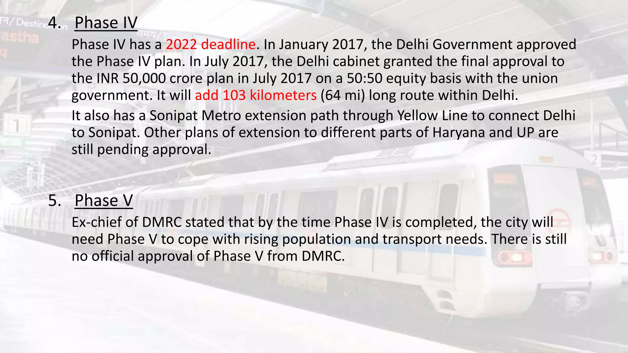 Delhi Metro: A comprehensive analysis | PPTX