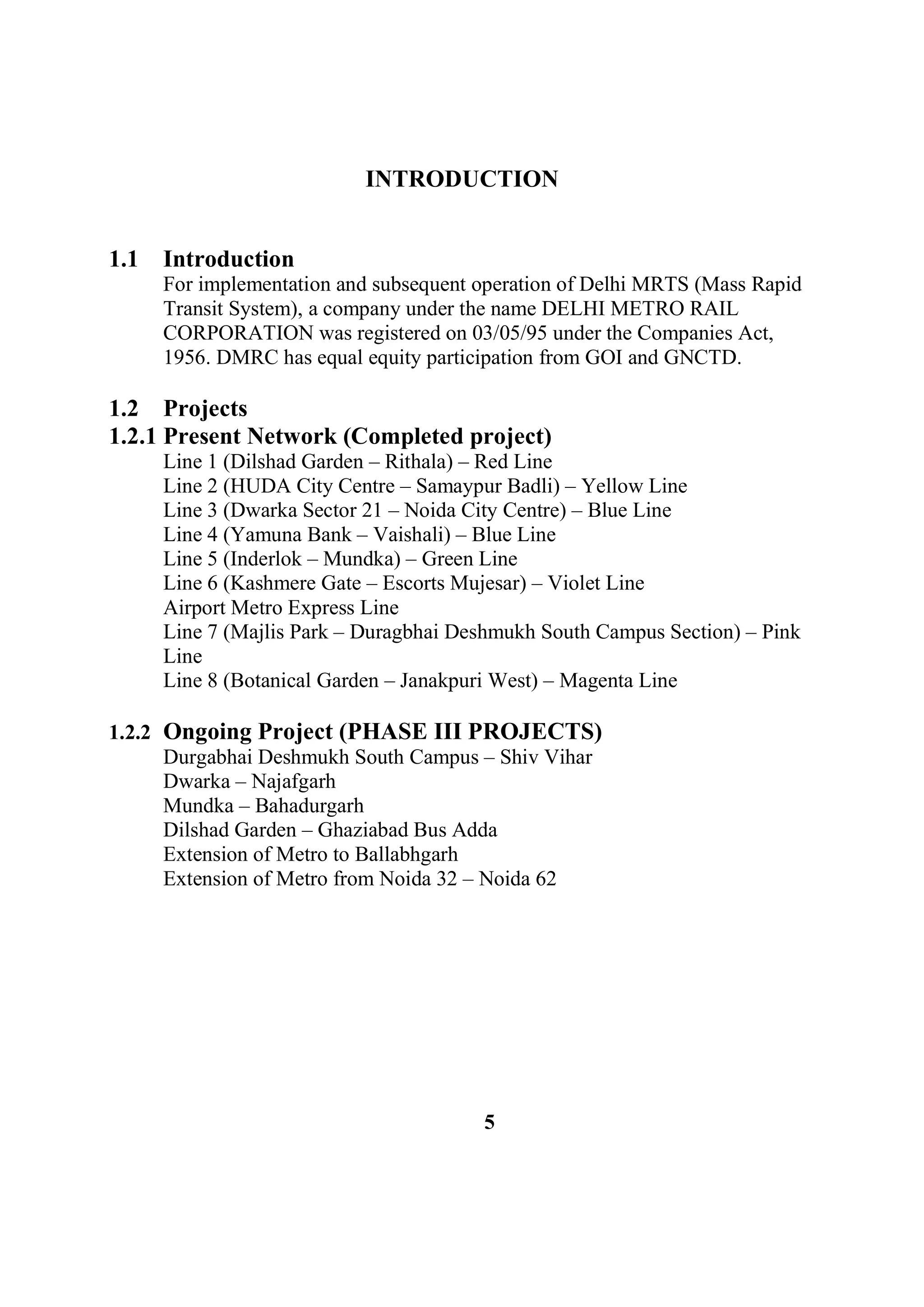 Delhi metro presention | PDF