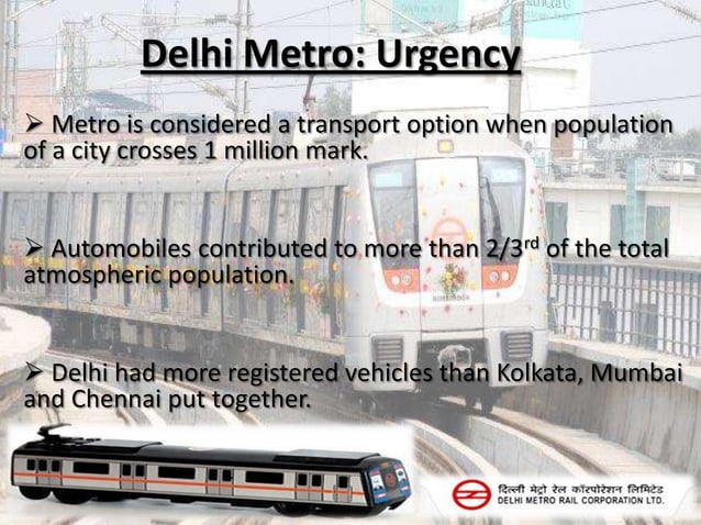 Delhi metro project | PPTX