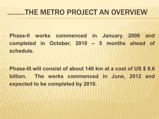 Delhi Metro Rail | PPT