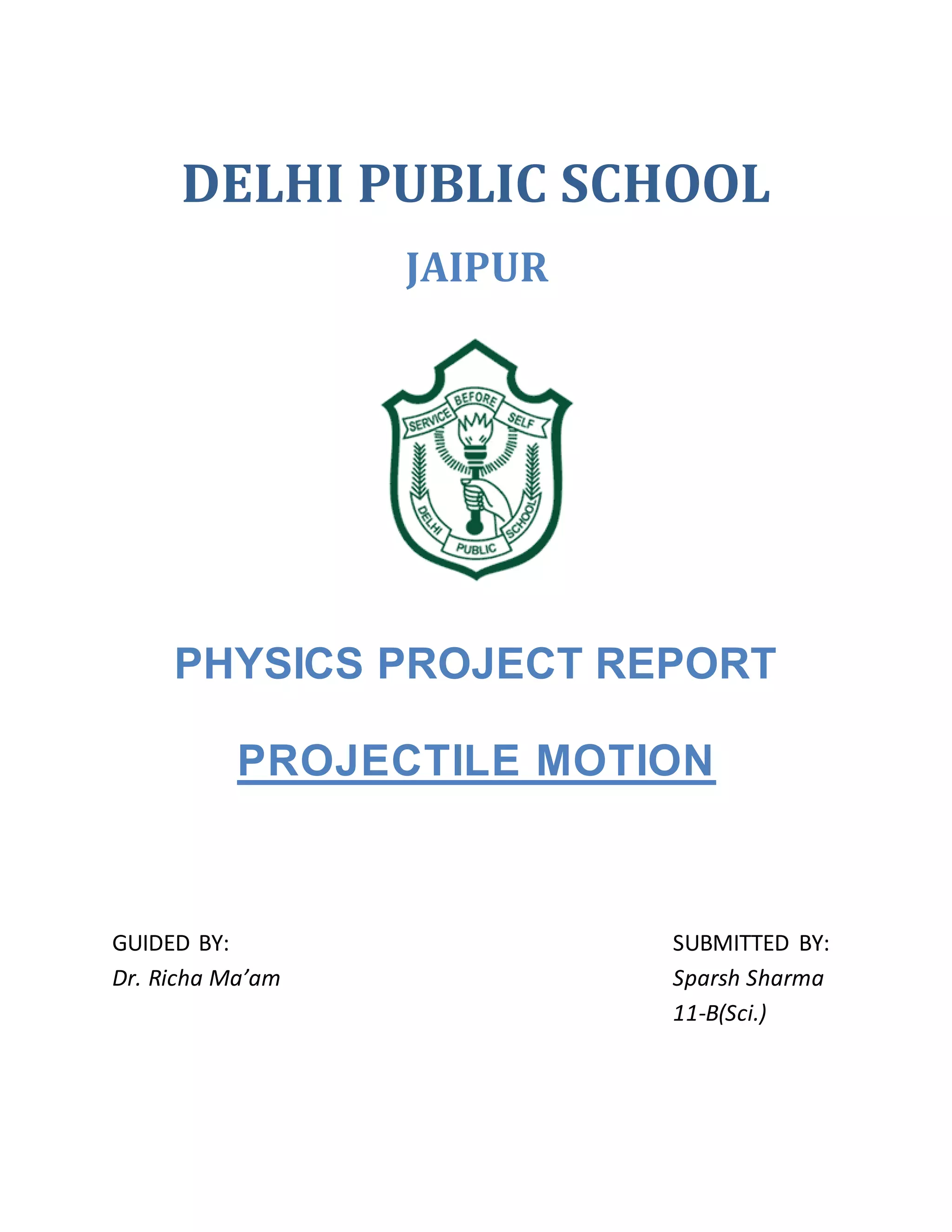 Physics Project Class 11 | DOCX
