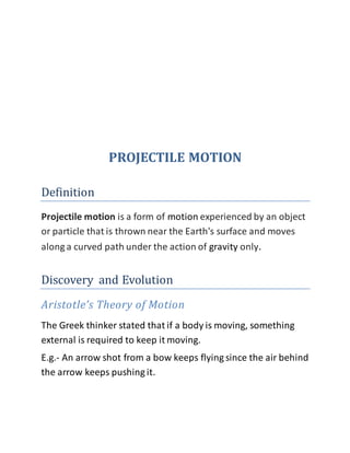 Physics Project Class 11 | DOCX