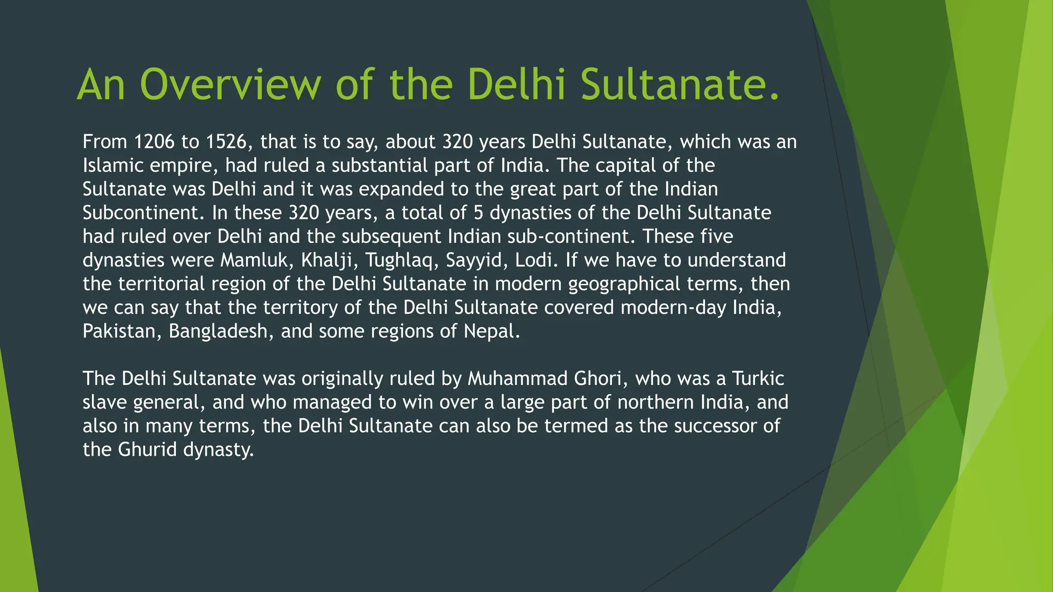 Delhi Sultan(12th to 15th Century.pptx