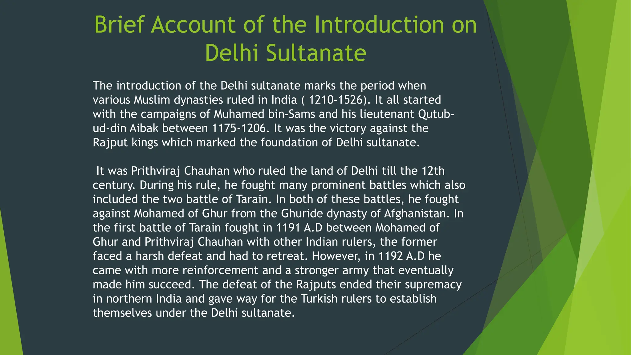 Delhi Sultan(12th to 15th Century.pptx