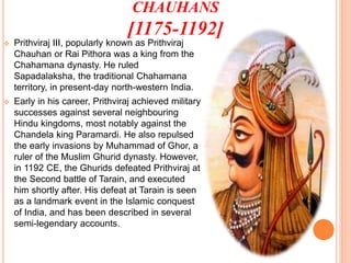 DELHI SULTANS AND THEIR MONUMENTS | PPTX