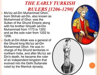 DELHI SULTANS AND THEIR MONUMENTS | PPTX